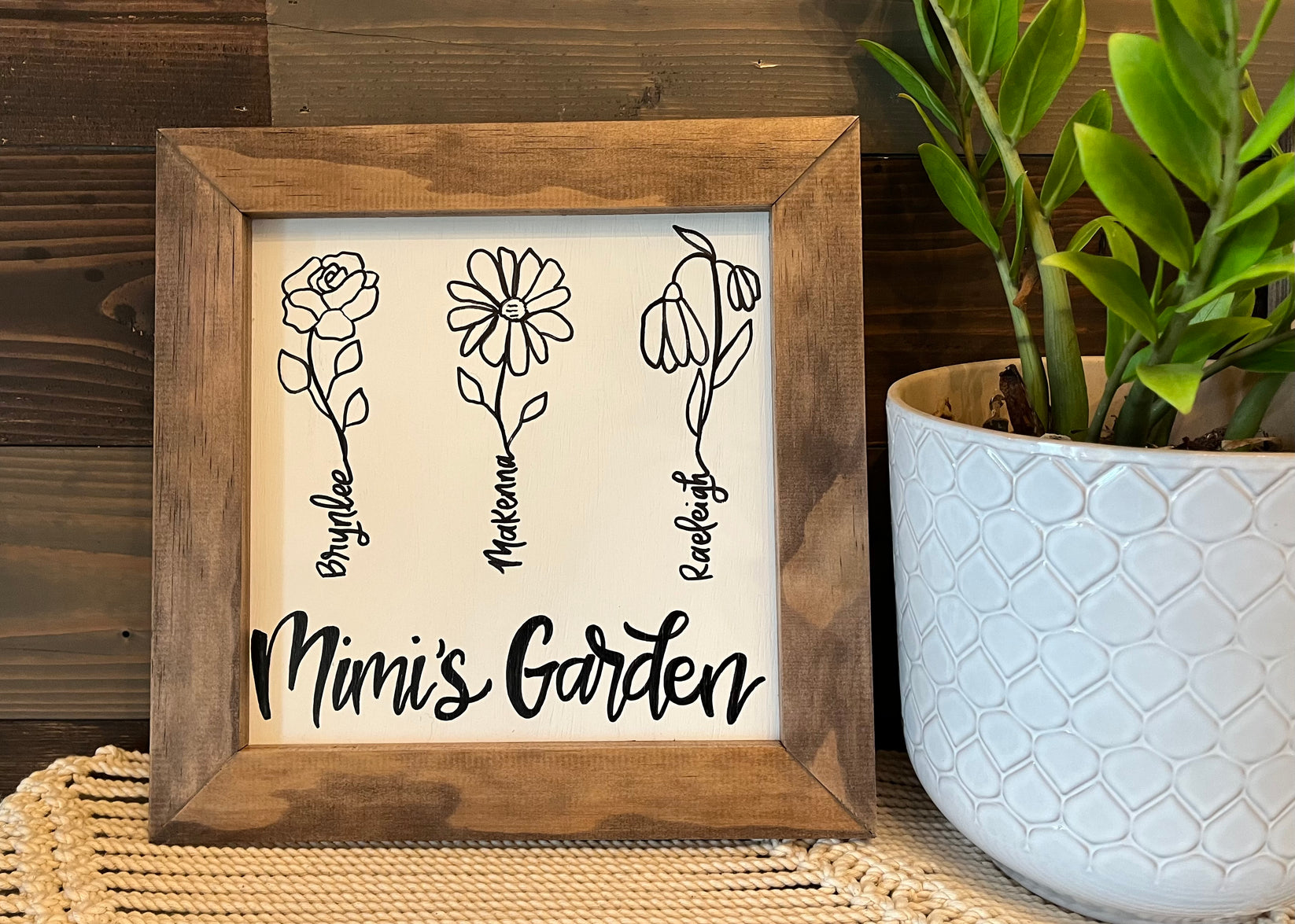 Birth Flower Sign – Meadows Lane Lettered