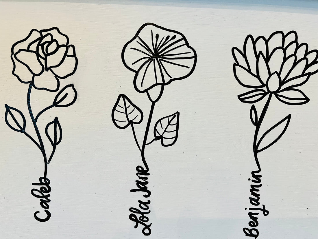 Birth Flower Sign – Meadows Lane Lettered